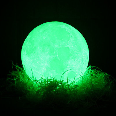Factory wholesale  led 3D Lights , Customized pattern 3D Print Moon night Light with remote control supplier