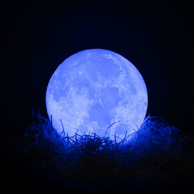 Factory wholesale  led 3D Lights , Customized pattern 3D Print Moon night Light with remote control supplier