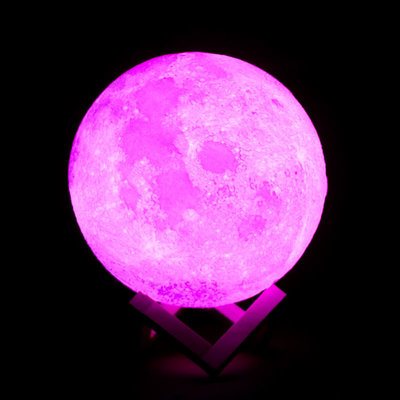 Factory wholesale  led 3D Lights , Customized pattern 3D Print Moon night Light with remote control supplier