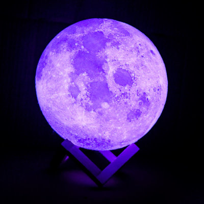 Factory wholesale  led 3D Lights , Customized pattern 3D Print Moon night Light with remote control supplier