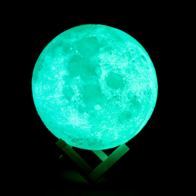 Factory wholesale  led 3D Lights , Customized pattern 3D Print Moon night Light with remote control supplier