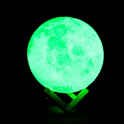 Factory wholesale  led 3D Lights , Customized pattern 3D Print Moon night Light with remote control supplier