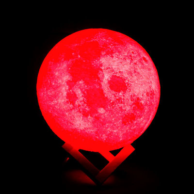 Factory wholesale  led 3D Lights , Customized pattern 3D Print Moon night Light with remote control supplier