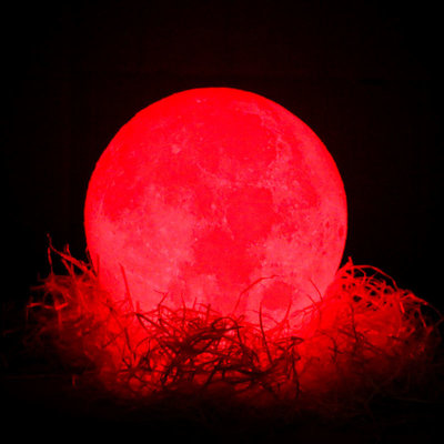Factory wholesale  led 3D Lights , Customized pattern 3D Print Moon night Light with remote control supplier