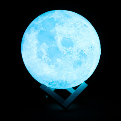 2018 Novelty Craft 3D led moon light, hot selling led light 3D Print Moon light night light supplier