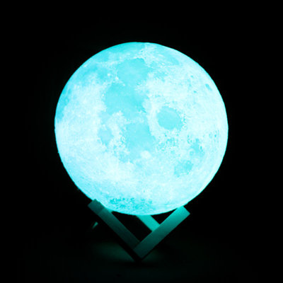 2018 Novelty Craft 3D led moon light, hot selling led light 3D Print Moon light night light supplier