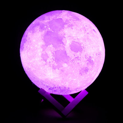 2018 Novelty Craft 3D led moon light, hot selling led light 3D Print Moon light night light supplier