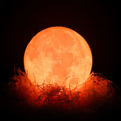 2018 Novelty Craft 3D led moon light, hot selling led light 3D Print Moon light night light supplier