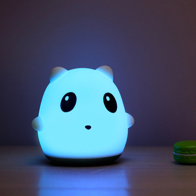 2018 Rechargeable Panda pat light  led Silicon night light with colorful lighting supplier