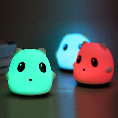 2018 Rechargeable Panda pat light  led Silicon night light with colorful lighting supplier