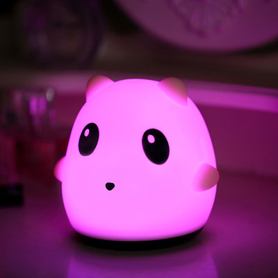 2018 Rechargeable Panda pat light  led Silicon night light with colorful lighting supplier