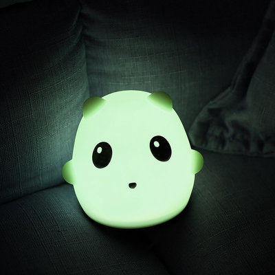 2018 Rechargeable Panda pat light  led Silicon night light with colorful lighting supplier