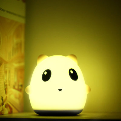 2018 Rechargeable Panda pat light  led Silicon night light with colorful lighting supplier