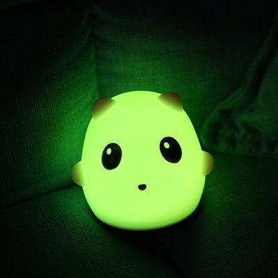 2018 Rechargeable Panda pat light  led Silicon night light with colorful lighting supplier