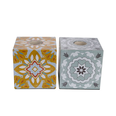Exclusively design Cube iron Table Lamp bedside lamp with retro sticker with 3 colors supplier