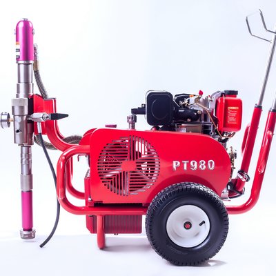 Heavy Duty Hydraulic Driven Piston Pump Sprayer Tools For Bitumen / Epoxy