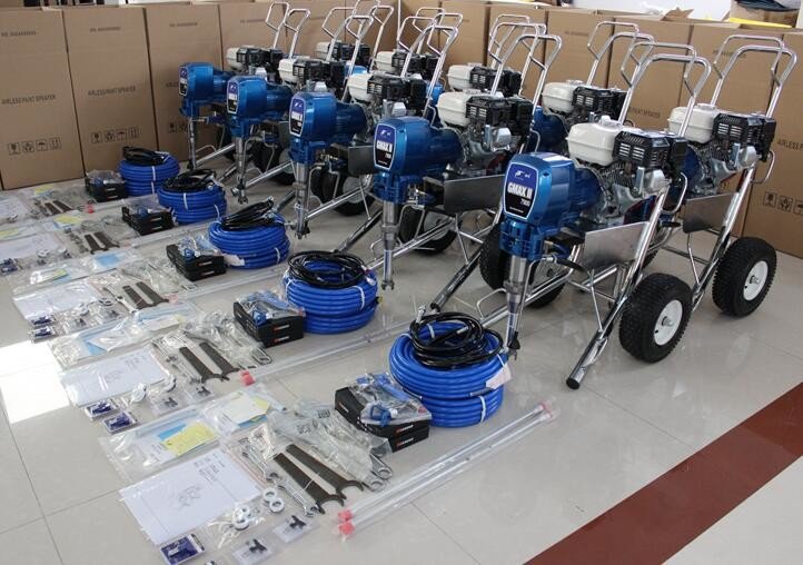 6.5HP Gas Powered Airless Paint Sprayer For House , Texture Paint Sprayer