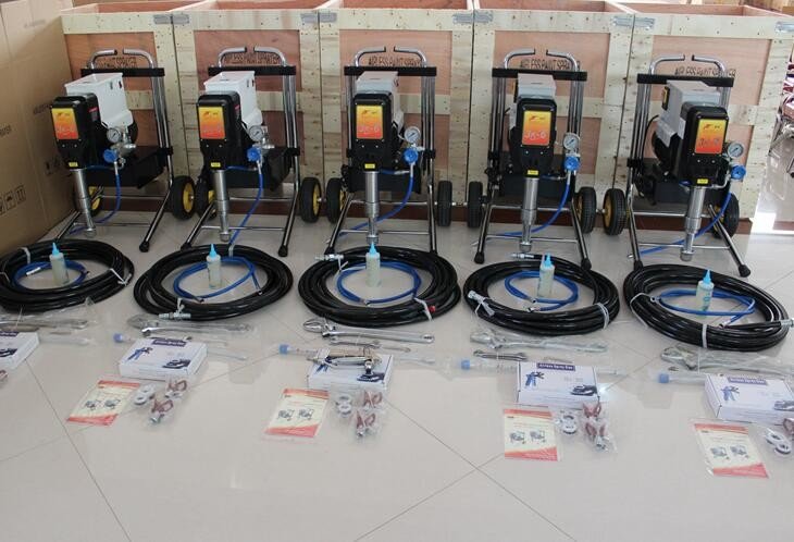 High quality  PT3K-6  6.0L/min Electric Piston Pump Airless Paint Sprayers with electric VFD control box