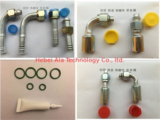 #6 #8 #10 #12 R134a Straight Barbed O-Ring Female Fitting for AC Air Conditioning Reduced Barrier Hose