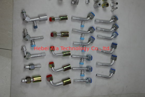 #6 #8 #10 #12 Straight Female O-Ring 7/8-14UNF Aluminium joint with iron cap auto air conditioning hose fitting