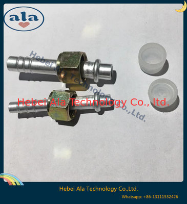 #6 #8 #10 #12 Al joint with iron cap Female O-Ring fittings O-Ring Female Thread /Hose connection A/C Hose Pipe fitting