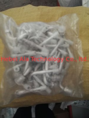 Auto a/c aluminum pipe fitting for hose Car A/C HOSE FITTINGS Aluminium joint with iron cap