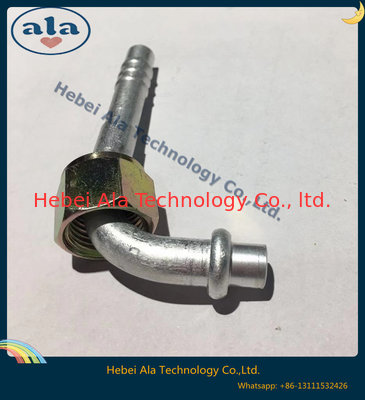 #6 #8 #10 #12 Al joint with iron cap 90 Degree Female O-Ring fitting O-Ring Female Thread 90 degree Hose connector
