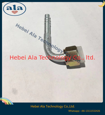 #6 #8 #10 #12 Al joint with iron cap 90 Degree Female O-Ring fitting O-Ring Female Thread 90 degree Hose connector