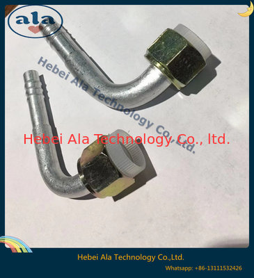 #6 #8 #10 #12 Al joint with iron cap 90 Degree Female O-Ring fitting O-Ring Female Thread 90 degree Hose connector