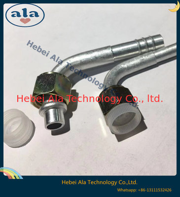 #6 #8 #10 #12 Al joint with iron cap 90 Degree Female O-Ring fitting O-Ring Female Thread 90 degree Hose connector