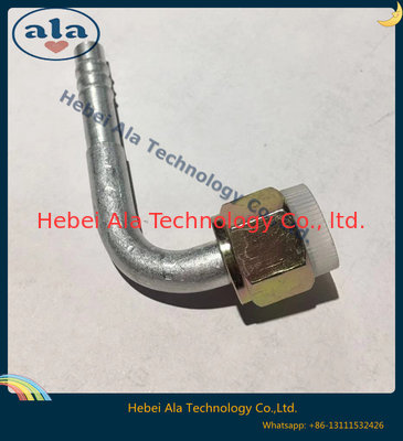 #6 #8 #10 #12 Al joint with iron cap 90 Degree Female O-Ring fitting O-Ring Female Thread 90 degree Hose connector