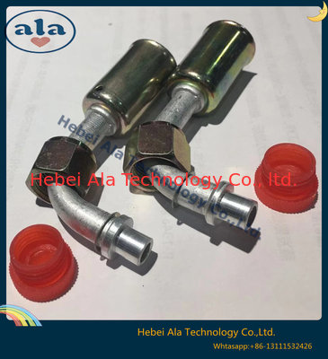 #6 #8 #10 #12 Al joint with iron jacket A/C Fittings 90 Degree A/C fitting O-Ring Female AC Hose connector