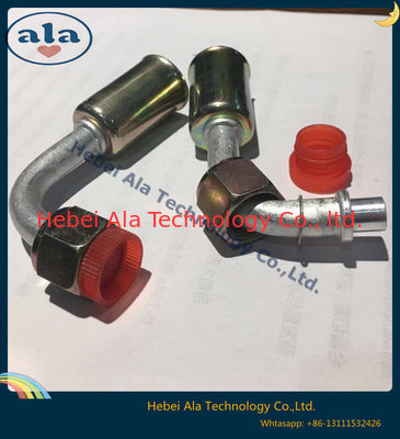 #6 #8 #10 #12 Al joint with iron jacket A/C Fittings 90 Degree A/C fitting O-Ring Female AC Hose connector