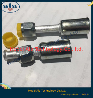 #6 #8 #10 #12 Al joint with iron jacket ac fitting Female Flare AC hose fitting 180 DEGREE AC Fitting ac hose connector