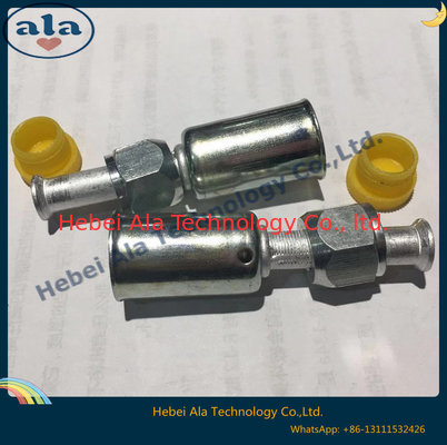 #6 #8 #10 #12 Al joint with iron jacket ac fitting Female Flare AC hose fitting 180 DEGREE AC Fitting ac hose connector