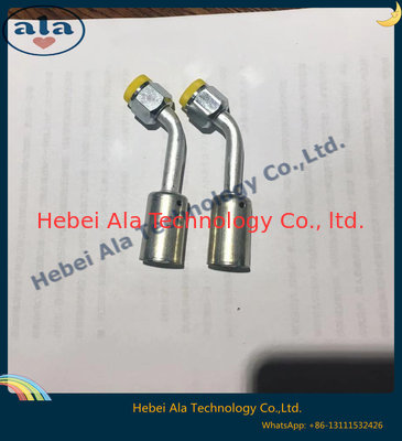 #6 #8 #10 #12 Al joint with iron jacket ac fitting Female Flare Auto AC hose fittings 45 DEGREE AC hose end connector