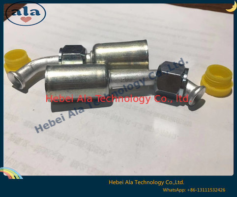 #6 #8 #10 #12 Al joint with iron jacket ac fitting Female Flare Auto AC hose fittings 45 DEGREE AC hose end connector