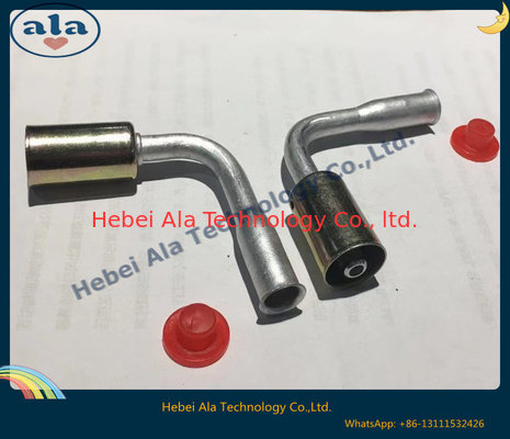 #6 #8 #10 #12Quick joint with Iron jacket Auto air conditioning fitting 90 Degree ac hose fitting hose end connecto