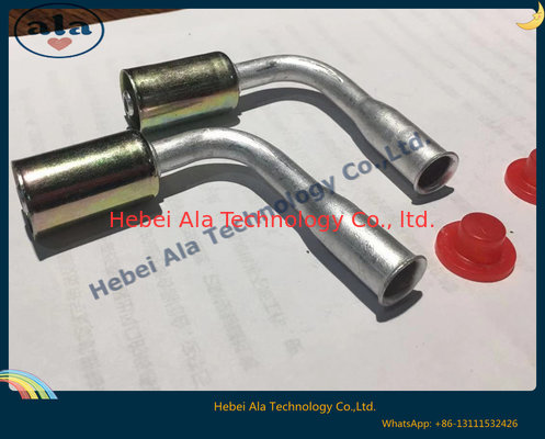 #6 #8 #10 #12Quick joint with Iron jacket Auto air conditioning fitting 90 Degree ac hose fitting hose end connecto