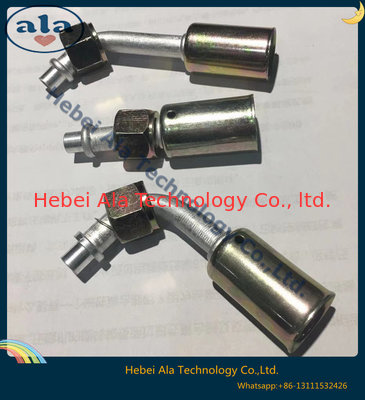 Female O-Ring fittings Aluminium joint with iron cap Connectors auto air conditioning hose ends ACO-ring female fittings