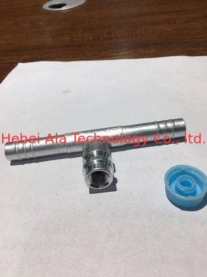 Through pipe fittings R134a High Low Pressure valve air conditioning Hose fitting A/C Hose fittings with R134a port