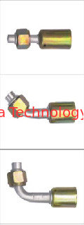 #6 #8 #10 #12 Al joint with R12 valve (Female O-Ring)/Straight 45° 90°Shape / auto air conditioning hose fitting