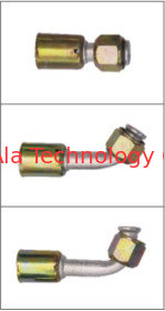 #6 #8 #10 #12 Al joint with R12 valve (Female O-Ring)/Straight 45° 90°Shape / auto air conditioning hose fitting