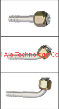 #6 #8 #10 #12 Al joint with R12 valve (Female O-Ring)/Straight 45° 90°Shape / auto air conditioning hose fitting