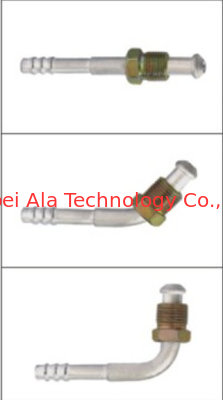 #6 #8 #10 #12 Al joint with R12 valve (Female O-Ring)/Straight 45° 90°Shape / auto air conditioning hose fitting