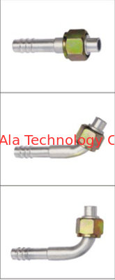 #6 #8 #10 #12 Al joint with R12 valve (Female O-Ring)/Straight 45° 90°Shape / auto air conditioning hose fitting