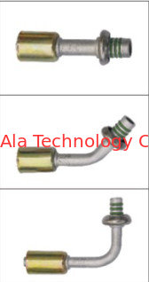 #6 #8 #10 #12 Al joint with R134a high & low pressure valve ( Female O-Ring) / auto air conditioning hose fitting