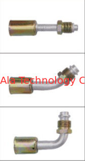 #6 #8 #10 #12 Al joint with R134a high & low pressure valve ( Female O-Ring) / auto air conditioning hose fitting