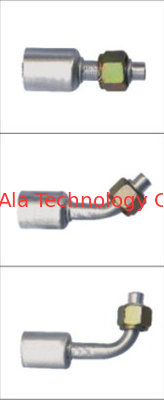 #6 #8 #10 #12 Al joint with R134a high & low pressure valve ( Female O-Ring) / auto air conditioning hose fitting