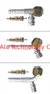 #6 #8 #10 #12 Al joint with iron jacket R12 high & low pressure valve(Female O-Ring)/ auto air conditioning hose fitting